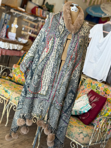 Wanderlust Whimsy Cape - Dusty Blue – Poetry Tea Dollhouse