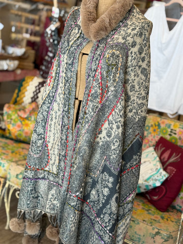 Wanderlust Whimsy Cape - Dusty Blue – Poetry Tea Dollhouse